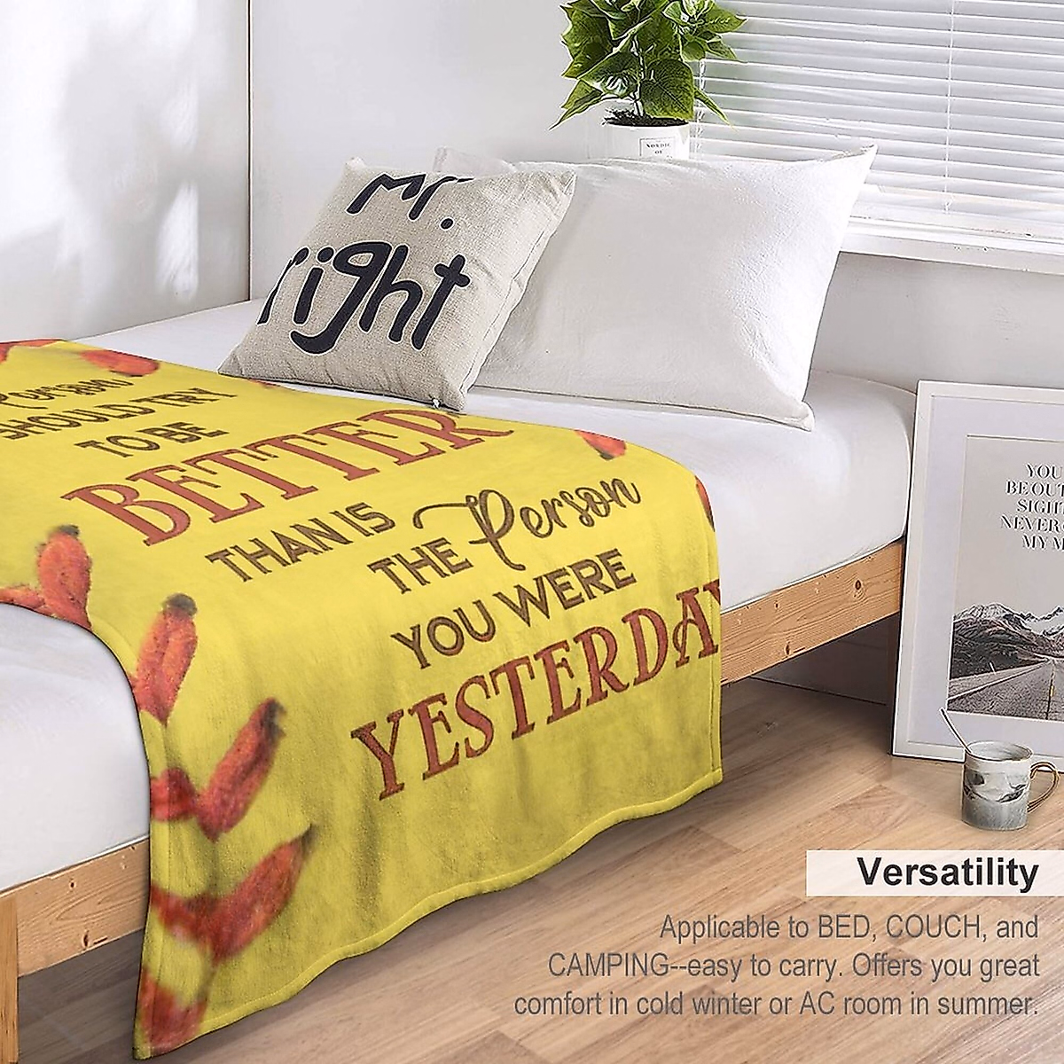 Baseball Blanket Baseball Gifts for Boys Men Motivational Baseball Throw Blanket for Couch Sofa Bed Soft Warm Flannel Fleece for Girls Kids Adults 40"x50"