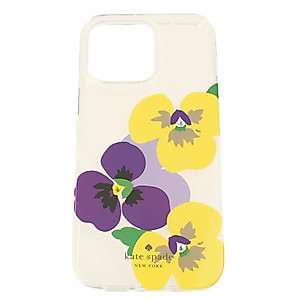 kate spade new york Jeweled Pansy Toss Resin iPhone 14 Case Clear
