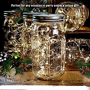 Wide Mouth Mason Jars 64 oz - 1/2 Gallon Mason Jar - Ball Mason Jars 64oz With Lids - Large Mason Jar 64 Ounce - Wide Mouth Half Gallon Mason Jars - Ball Canning Jars Wide Mouth - 6 Pack Dean Products