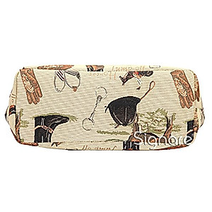 Signare Tapestry Shoulder Bag Tote Bag for Women with Horse Design (SHOU-HOR)
