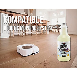 DU-MOST Enzymatic Floor Cleaner Concentrate (1 Oz Makes 1 Gal), No, Streak, No Rinsing, Kids & Pets Safe, Hard Surface Floors, Citrus Scent, 32 Fl Oz