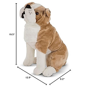 Melissa & Doug Giant English Bulldog - Lifelike Stuffed Animal (nearly 2 feet tall)
