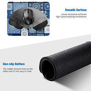 Custom Mouse Pad - Personalized Add Your Image Text Non-Slip Rubber Mice Mat - Stitched Edges Mousepad - Suitable for Home, Office, Workspace (7 x 8.6 inch)