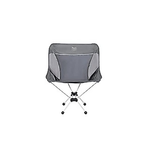 TIMBER RIDGE FC-339L Lightweight Portable Backpacking Folding Compact Camping Adults, Outdoor Chair with Carry Bag for Travel, Hiking, Beach, Supports 300lbs, 22" W x 14.2" D x 28.7" H, Gray