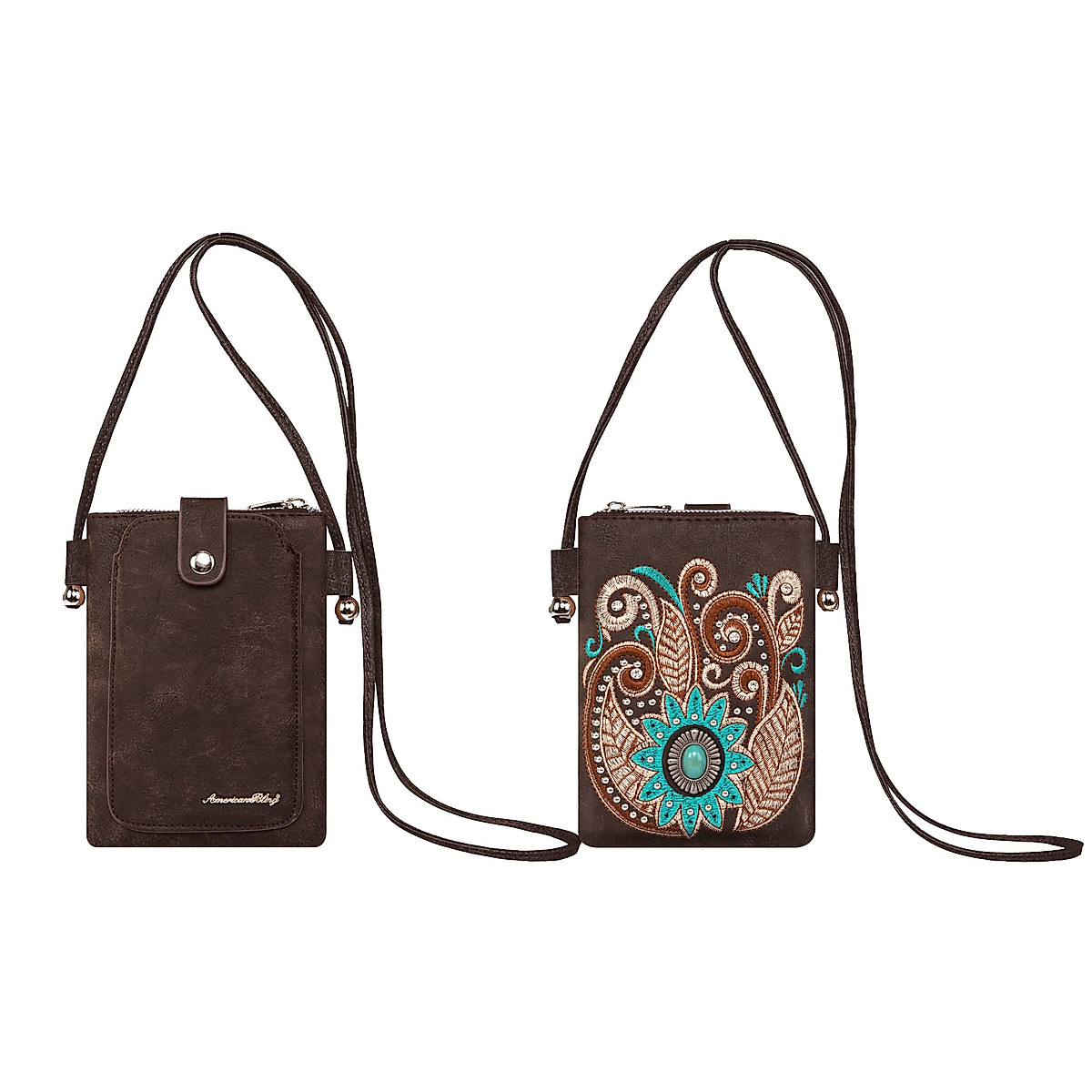 Montana West Cross Body Purse Women's Crossbody Handbags Trendy Crossbody Wallet Western Cute Cell Phone Crossbody Small Phone Purse Womens Purses and Handbags PH02-210CF