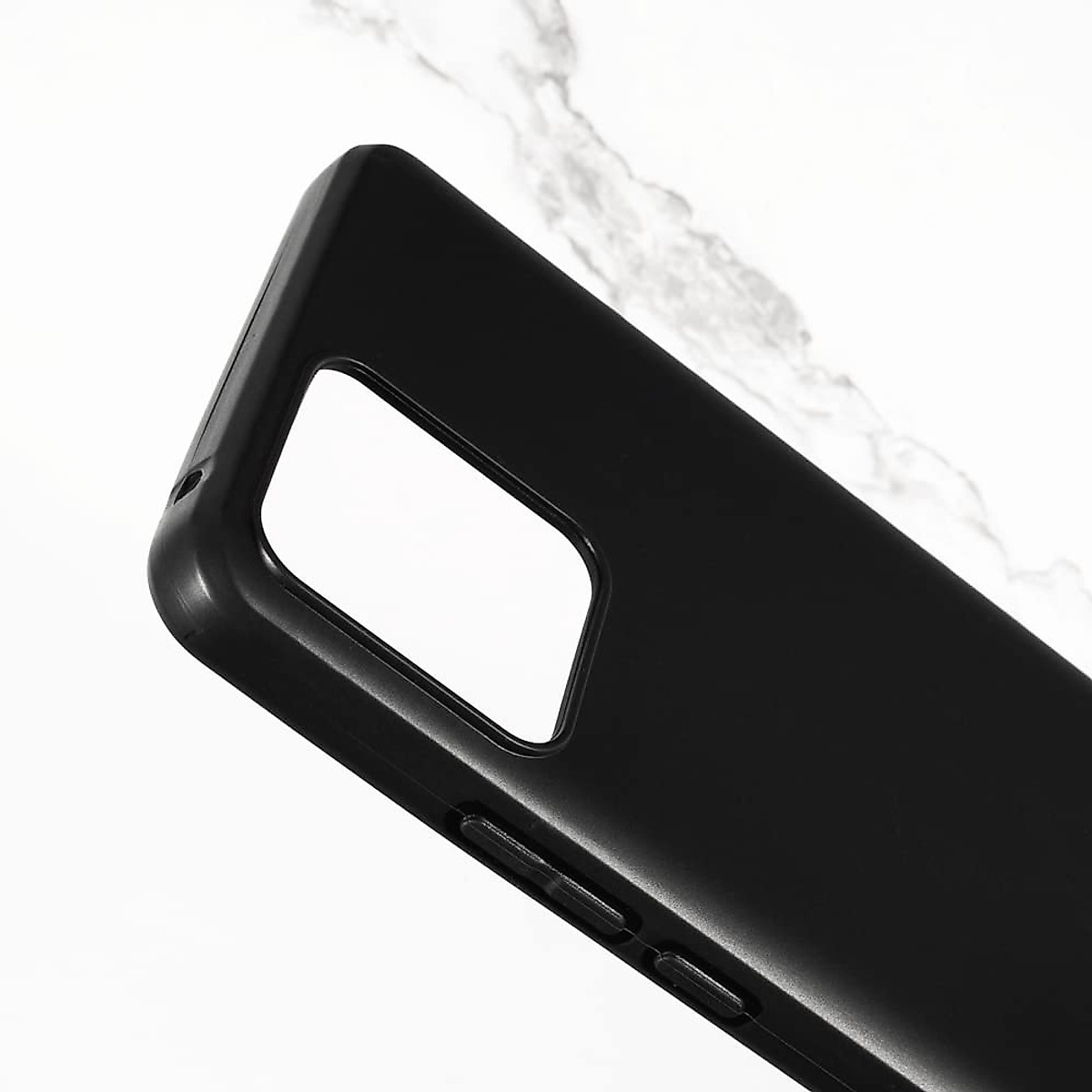 for Motorola ThinkPhone 5G Case, Soft TPU Back Cover Shockproof Silicone Bumper Anti-Fingerprints Full-Body Protective Case Cover for ThinkPhone by Motorola (6.60 Inch) (Black)