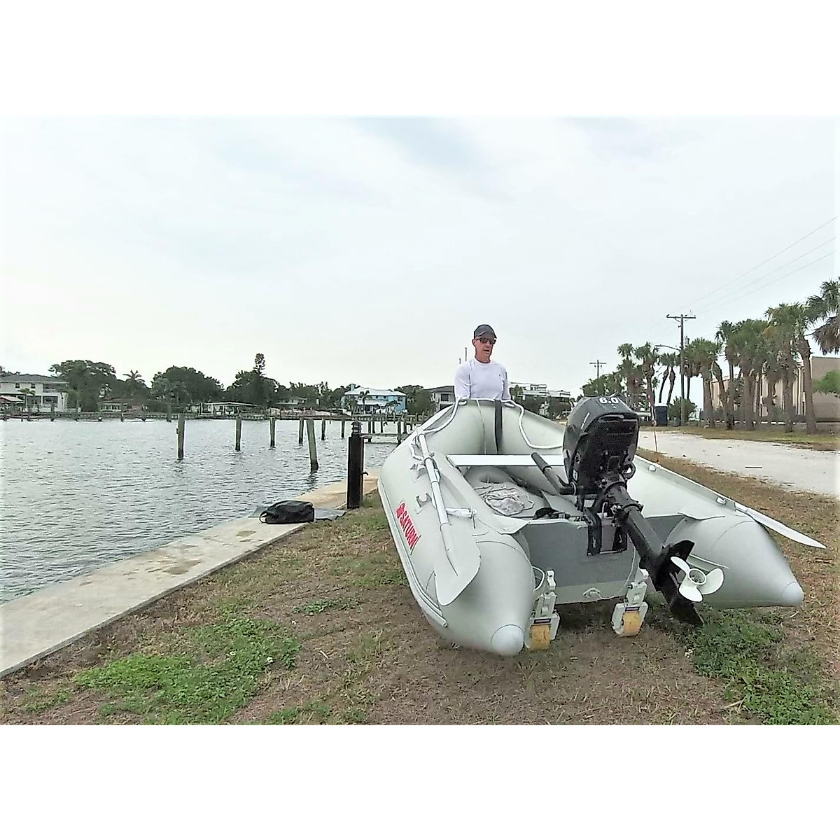 VersaChock Retractable Dinghy Dolly Wheels, White