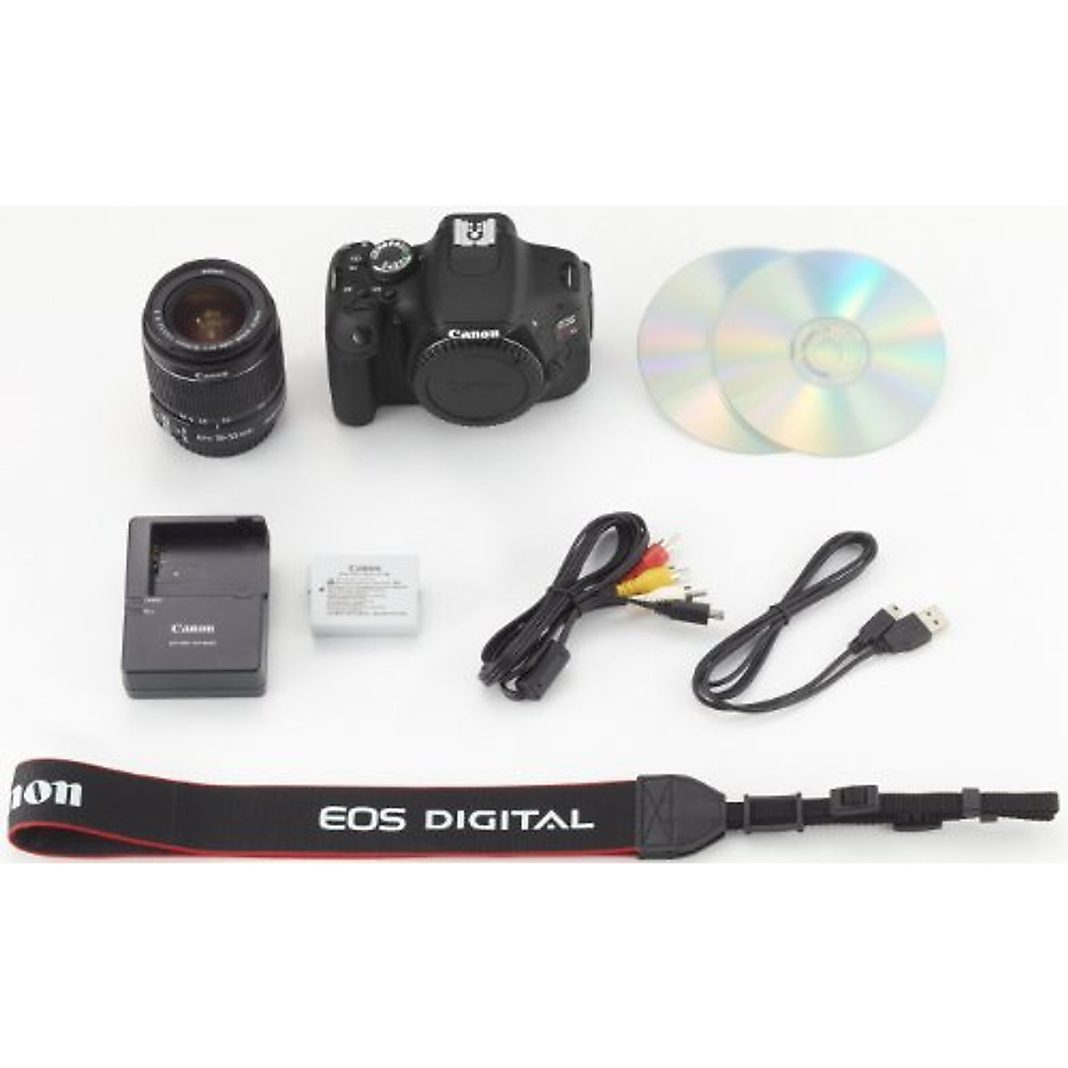 Canon EOS Kiss X5 Digital SLR Camera SLR 18-55 Lens Kit - International Version (No Warranty)