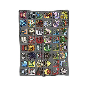 Bungyewd Fleece Blankets - Lightweight Fuzzy Blanket Cozy Soft Twin Blanket for Couch, Travel, Camping 80"x60"