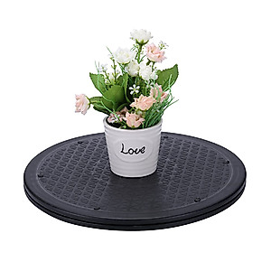 Aketek 12 Inch Heavy Duty Rotating Swivel Steel Ball Bearings Stand Monitor/TV/Turntable/Lazy