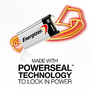 Energizer Max Alkaline 9 Volt, 4-Count