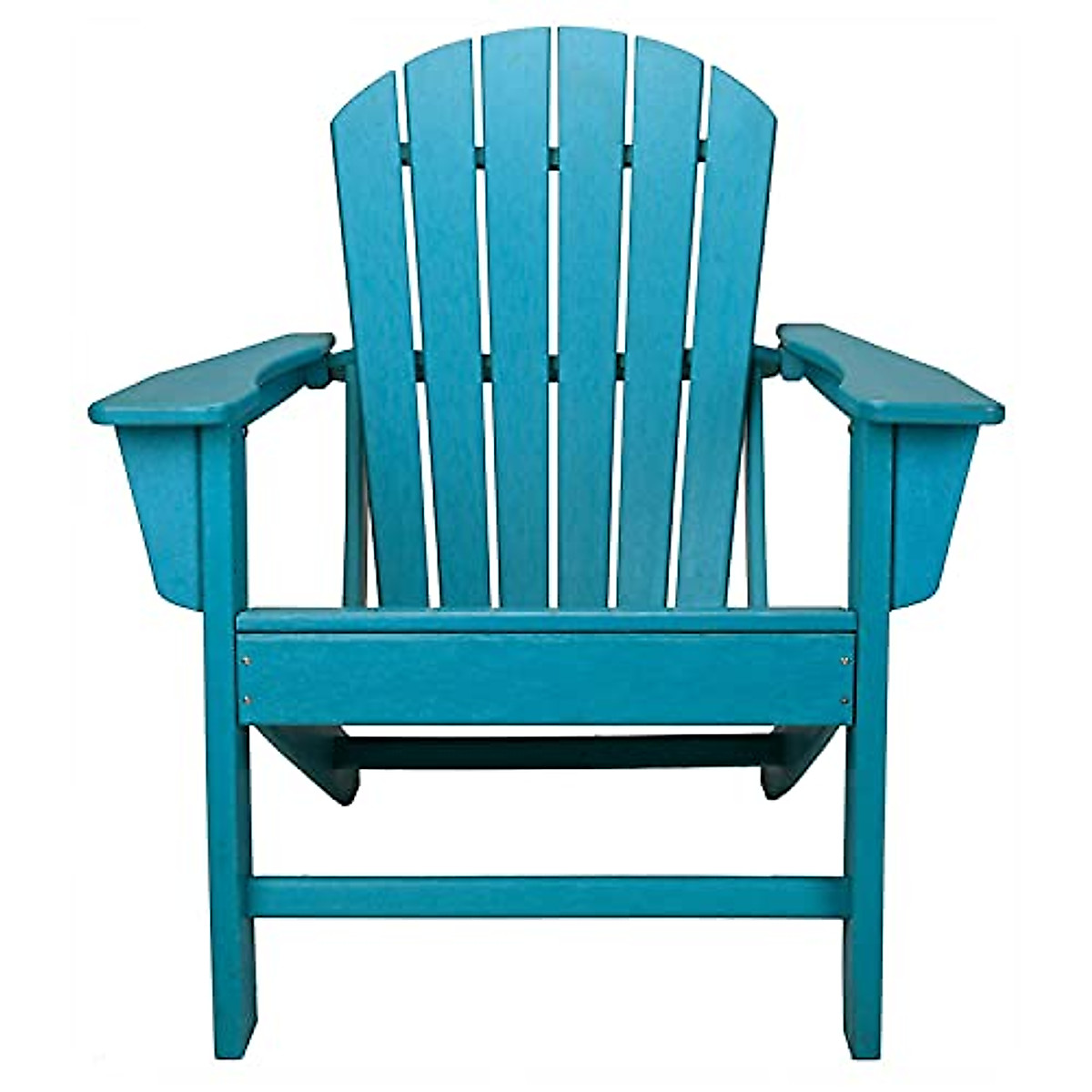 Leisure Classics UV Protected HDPE Indoor Outdoor Adirondack Lounge Patio Porch Deck Chair, Turquoise