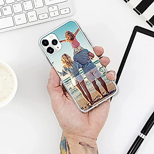 RobertsShop, Personalized Design Your Own Picture Photo Custom Customized Phone Case Cover Compatible with iPhone 6 6s 7 8 Plus SE 2020 X XS XR 11 12 Mini Pro Max Samsung Galaxy S9 S10 S20 S21 Thermoplastic Polyurethane