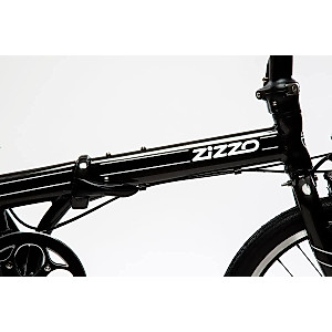 ZiZZO Urbano 24lb Lightest Aluminum Frame Genuine Shimano 8-Speed 20-Inch Folding Bike (Space Gray)