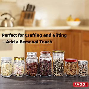 Stainless Steel One-Piece Mason Jar Lids, Regular Mouth