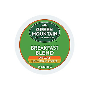 Green Mountain Coffee Decaf Breakfast Blend (Light Roast Coffee), K-Cup Portion Pack for Keurig K-Cup Brewers (Pack of 24)