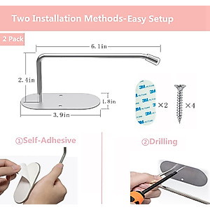 Karshall 2 Pack Cup Lid Holder Organizer for Tumblers/Water Bottles, Inside/Under Cabinet Storage Hook for Stanley/Yeti/Simple Modern/More Brands, Hold up to 8 Lids-Kitchen Organization