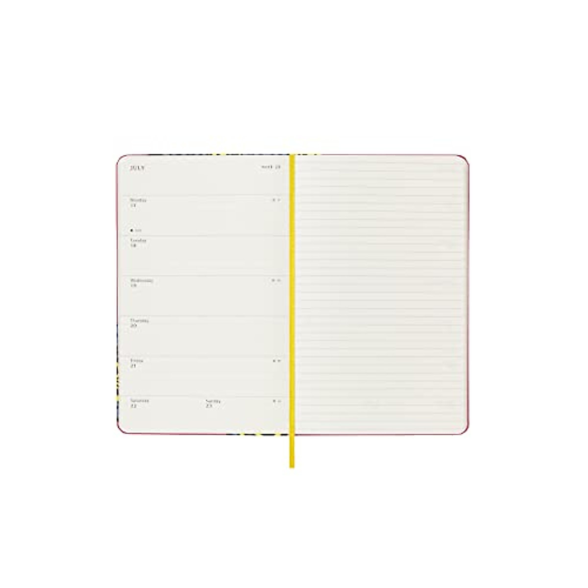 Moleskine Limited Edition Frida Kahlo 12 Month 2023 Weekly Planner, Hard Cover, Large (5" x 8.25"), Pink