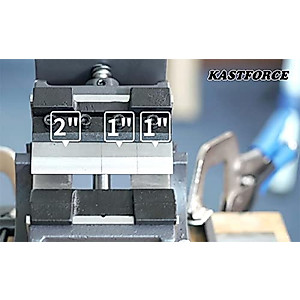KASTFORCE KF5007 4 Inch 100mm Vise Mount Metal Brake Bender Attachment Bending Max Capacity 14 Gauge 2mm Mild Steel 1/8" Aluminum