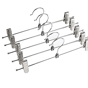 Lpdphanxfkx 10 Pcs Shoe Rack Clip, Pants Hangers, Adjustable Multifunctional Metal Pants Hangers, Travel Laundry Hanging Clip for Shoe Hat Clothes Jeans Clip