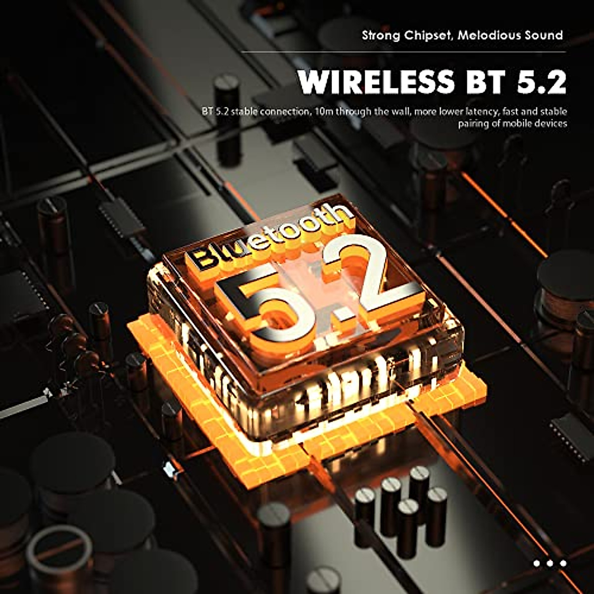 Greshare Wireless Headphone,Active Noise Canceling Headphones with Microphone Deep Bass Bluetooth Gaming Over-Ear Headset for Cellphone PC ipad Tablet Laptop. (Off-White)