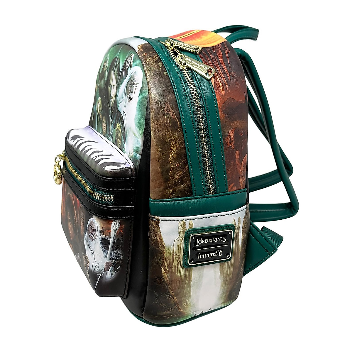 Loungefly Lord of the Rings LOTR Movie Collage Womens Double Strap Shoulder Bag Purse