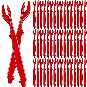 50Pcs Crab Legs Crackers - Crackers Picks Tools Set for Lobster, Crab, Crawfish, Prawns, Shrimp, Easy Opener Shellfish Picks Knife, Seafood Tools with Bag
