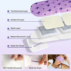 Serfeymi 16 Packs Steam Eye Masks for Sleeping, Self Heating Warm Eye Mask, Eye Mask Skincare Disposable Eye SPA Heated Eye Mask for Gifts for Mother's Day -Lavender(8PCS)+ Chamomile(8PCS)