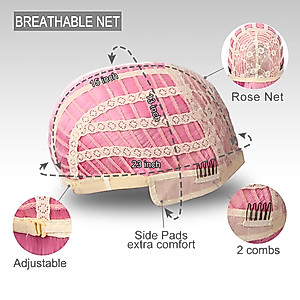 AISI BEAUTY Pink Bob Wigs with Bangs 12 Inch Short Straight Bob Wigs Colorful Synthetic Cosplay Daily Party Wig for Women