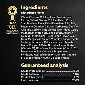 CESAR Adult Soft Wet Dog Food Filets in Gravy, Filet Mignon Flavor, 3.5 oz. Tray