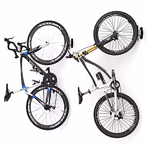TORACK 2-Pack Swivel Bike Wall Hangers, Wall Mount Bike Hooks for Garage Vertical Space Saving Bike Wall Rack Garage Home Bike Storage