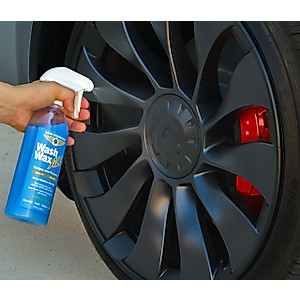 Wet or Waterless Car Wash Wax 32 fl. oz Aircraft Quality for your Car, RV, Boat, Motorcycle. Anywhere, Anytime, Home, Office, School, Garage, Parking Lots.