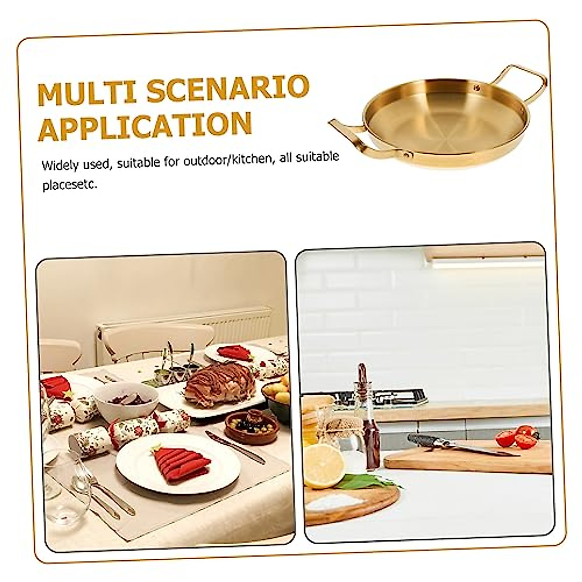 STOBAZA Korean Pot Stainless Cookware Stainless Steel Soup Pot Discada Disc Cooker Sauce Pan Ramyun Cooker Gold Ramen Pot Stainless Steel Dry Pot Stainless Steel Pan Cooking Pan Cute