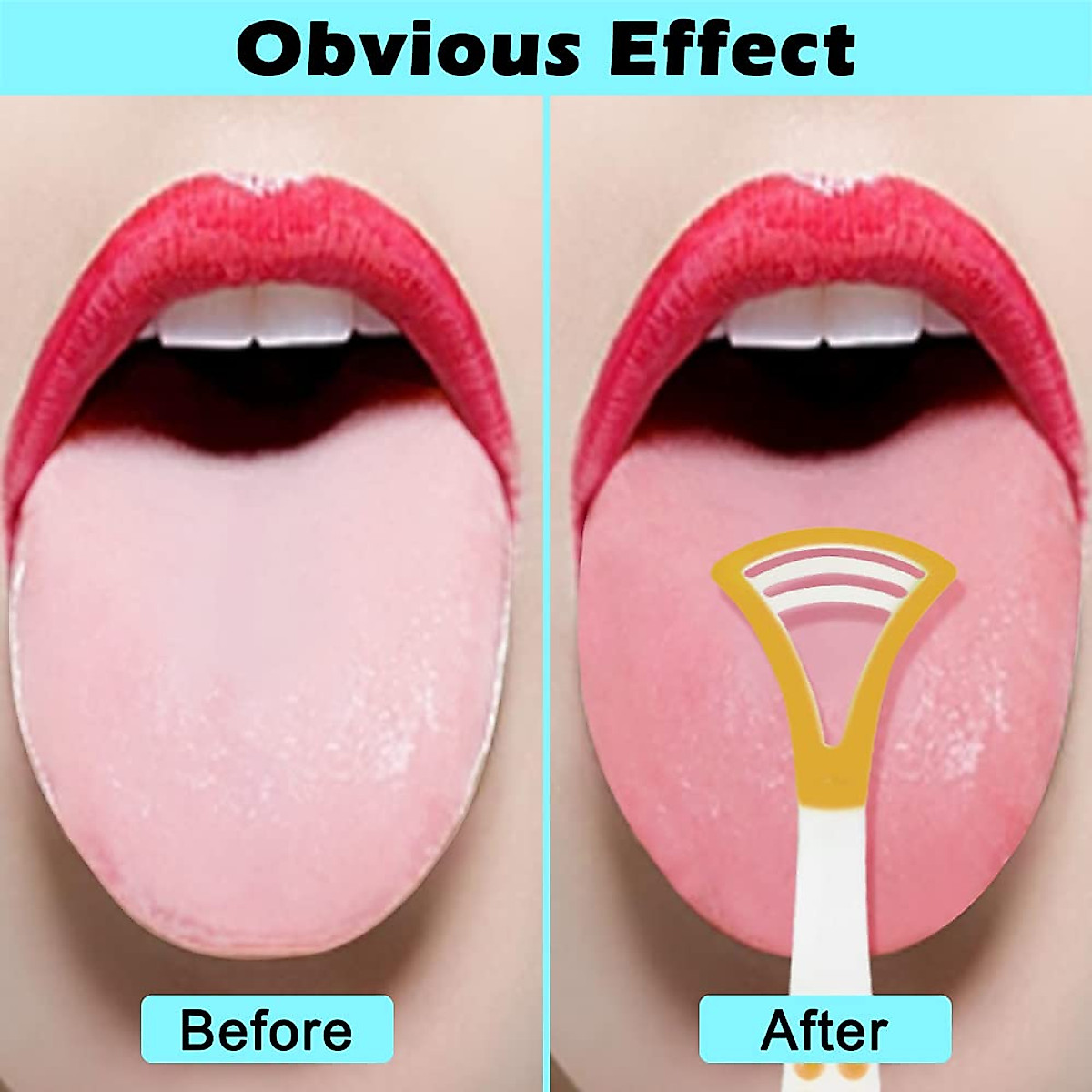 Tongue Scraper Cleaner Soft Tongue Scraper for Healty Oral Care,maxin 6PCS Tongue Cleaner Oral Health Tools for Adult Kids