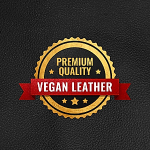 Under NY Sky Leather Apron - Cross-back Straps, Riveted, Vegan Leather - For Barbers, Hairstylist, Bartender, Barista