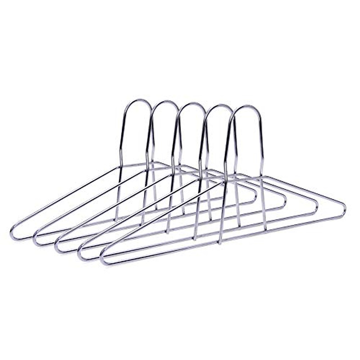 Quality Hangers 30 Extra Heavy Duty Anti Theft Security Metal Coat Hanger Suit Hangers with Polished Chrome, Supports 200LB, Closed Loop Coat Hangers (30)