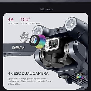 RKSTD RC Drone With Camera - HD RC Drone For Kids, Fpv Adult Beginner RC Drone, One Button Takeoff/Landing, Gravity Sensor, Gesture Control, 3D Flip, Voice Control, Holiday Gift