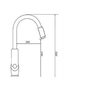 Rose Gold Brass Kitchen Faucet Swivel Kitchen Faucet one Hand hot and Cold washbasin Mixer Faucet (Color : Rose Gold)