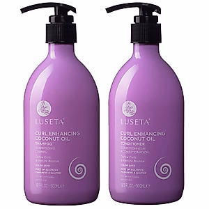 Luseta Curly Hair Shampoo and Conditioner Set and Biotin Hair Oil for Hair Growth