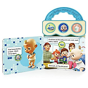 Cocomelon JJ's Potty Time 3-Button Potty Training Sound Board Book