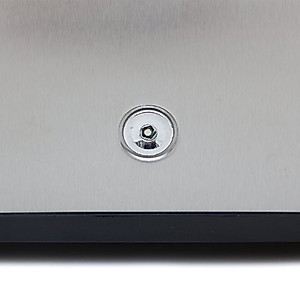 Whynter CUF-210SS Mini, 2.1 Cubic Foot Energy Star Rated Small Upright Freezer with Lock, Stainless Steel, Black