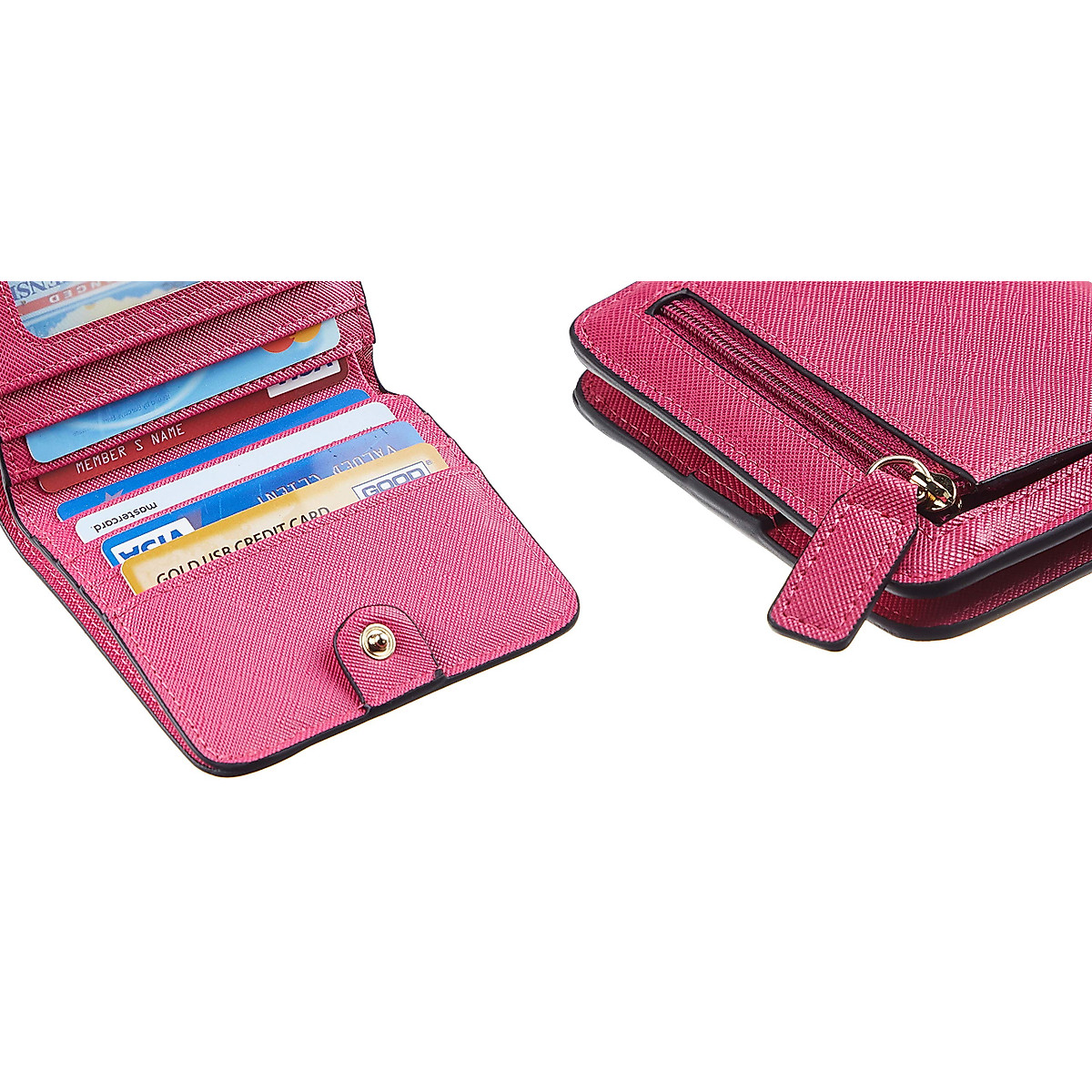 Toughergun Wallet Women Rfid Blocking Small Compact Bifold Luxury Leather Pocket Wallet Ladies Mini Purse with ID Window