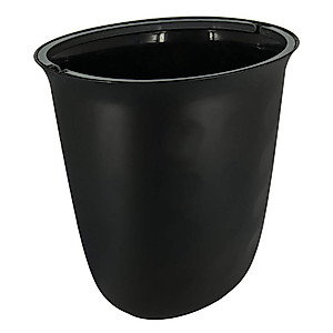 Glad Dimple Oval Trash Can Waste Bin 17L with Bag Ring, Black