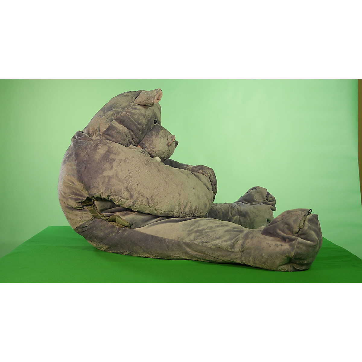 for Children up to 54 inches Tall. The Original SnooZzoo Hippo Children's Sleeping Bag.