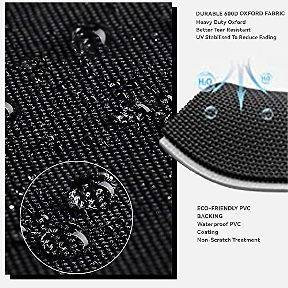 Wnanan Trimmer Engine Cover - Heavy Duty Waterproof Cover,Fits Weed Eater Edger,Pole Saw,Brush Cutters and Hedge, Weed Eater Covers,3 Pack,Black