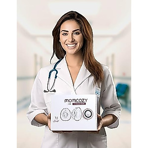 Momcozy Hospital Grade Breast Pump V1, Hands-Free & Portable Double Electric Breast Pump, Smart Touch Screen, 3 Modes & 9 Levels Wearable Pump with 5 Flange Sizes