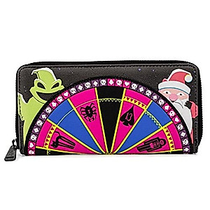 Loungefly Licensed Nightmare Before Christmas Oogie Boogie Metal Zip Around Wallet