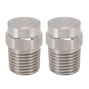 Jeanoko Misting Nozzle, Garden Atomization System External Thread Stainless Steel 2PCS Multi Purpose for Watering