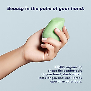 HiBAR Conditioner Bar, All Natural Hair Care, Plastic Free, Made with Eco Friendly Ingredients, Travel Size, Color Safe, Solid Sustainable Bars, Zero Waste (Maintain)