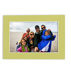 12x18 Mat Bevel Cut for 11x15 Photos - Acid Free Pistachio Green Precut Matboard - For Pictures, Photos, Framing - 4-ply Thickness